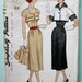 1951 SIMPLICITY DRESS & BOLERO Sewing Pattern #8383 - Bust 32" - Unused ...