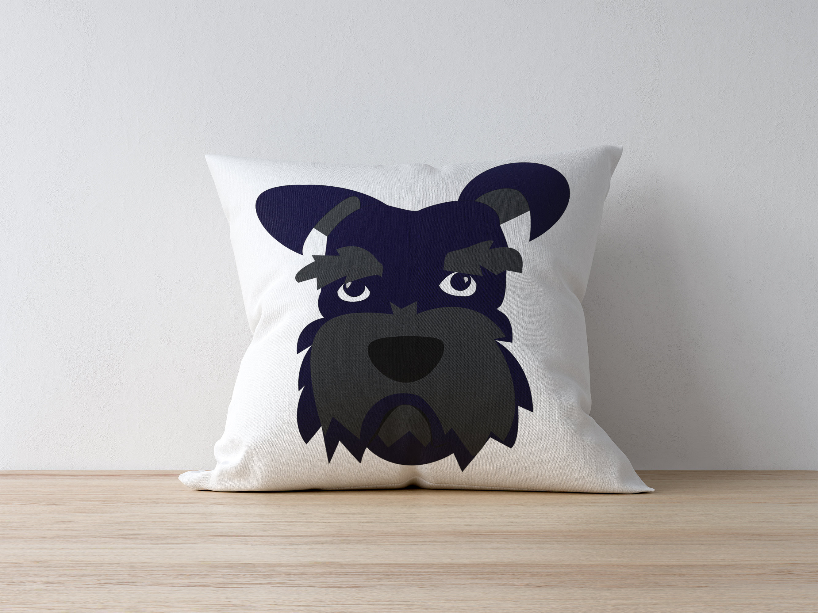 Black Schnauzer Printable Grumpy Dog SVG Vector - Etsy