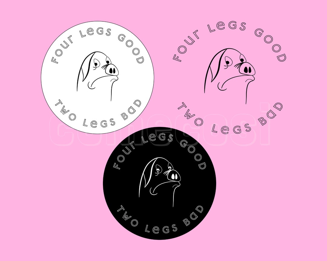 George Orwell Animal Farm Clipart Set, George Orwell PNG, Animal Farm ...