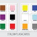 Italian Flashcards, Learn Italian With Flashcards, 12 Color Cards in ...
