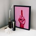 Middle Finger, Flipping the Bird, PRINTABLE Wall Art, Funny Poster ...