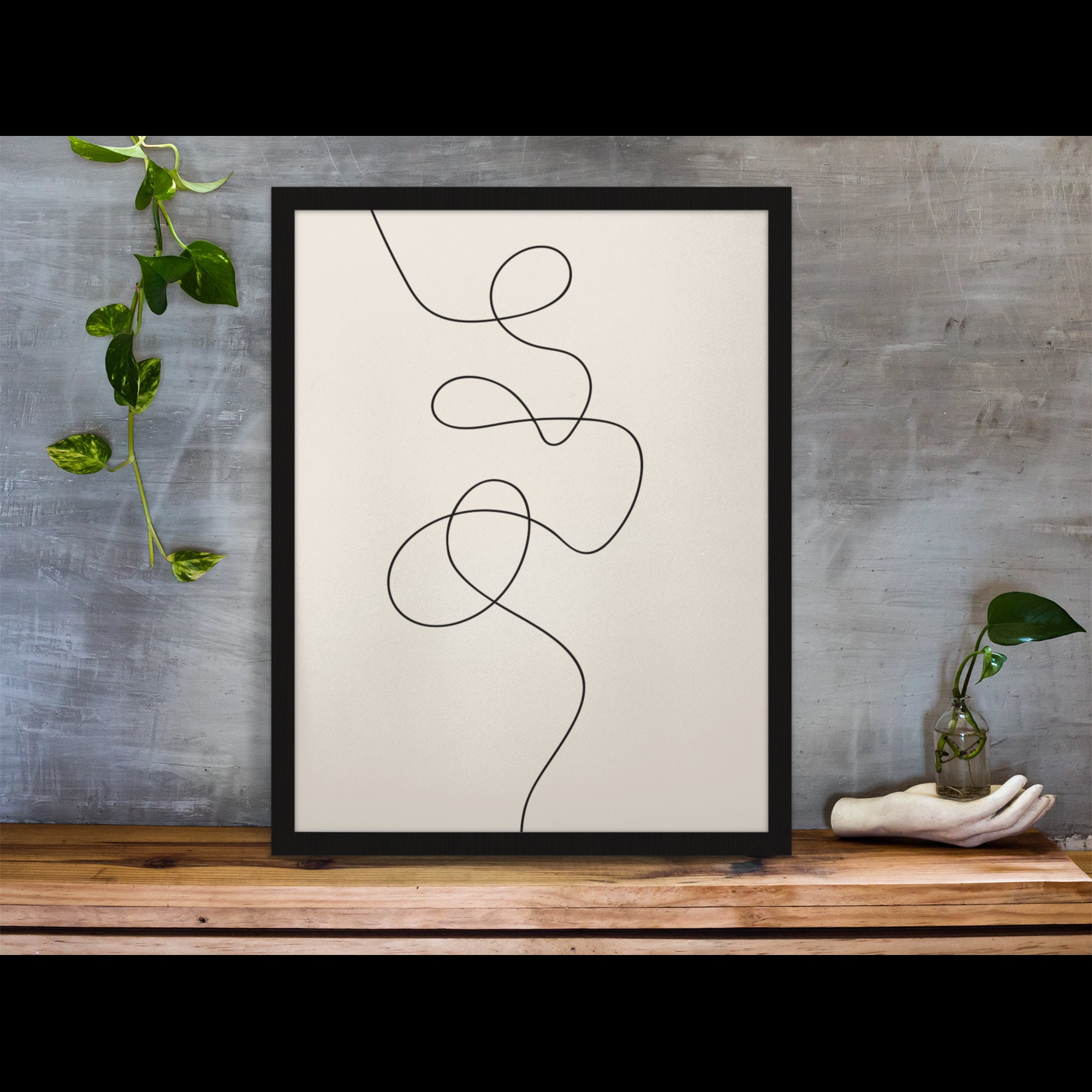 One Line Drawing, Abstract Line Art Print, One Line Art, Downloadable ...