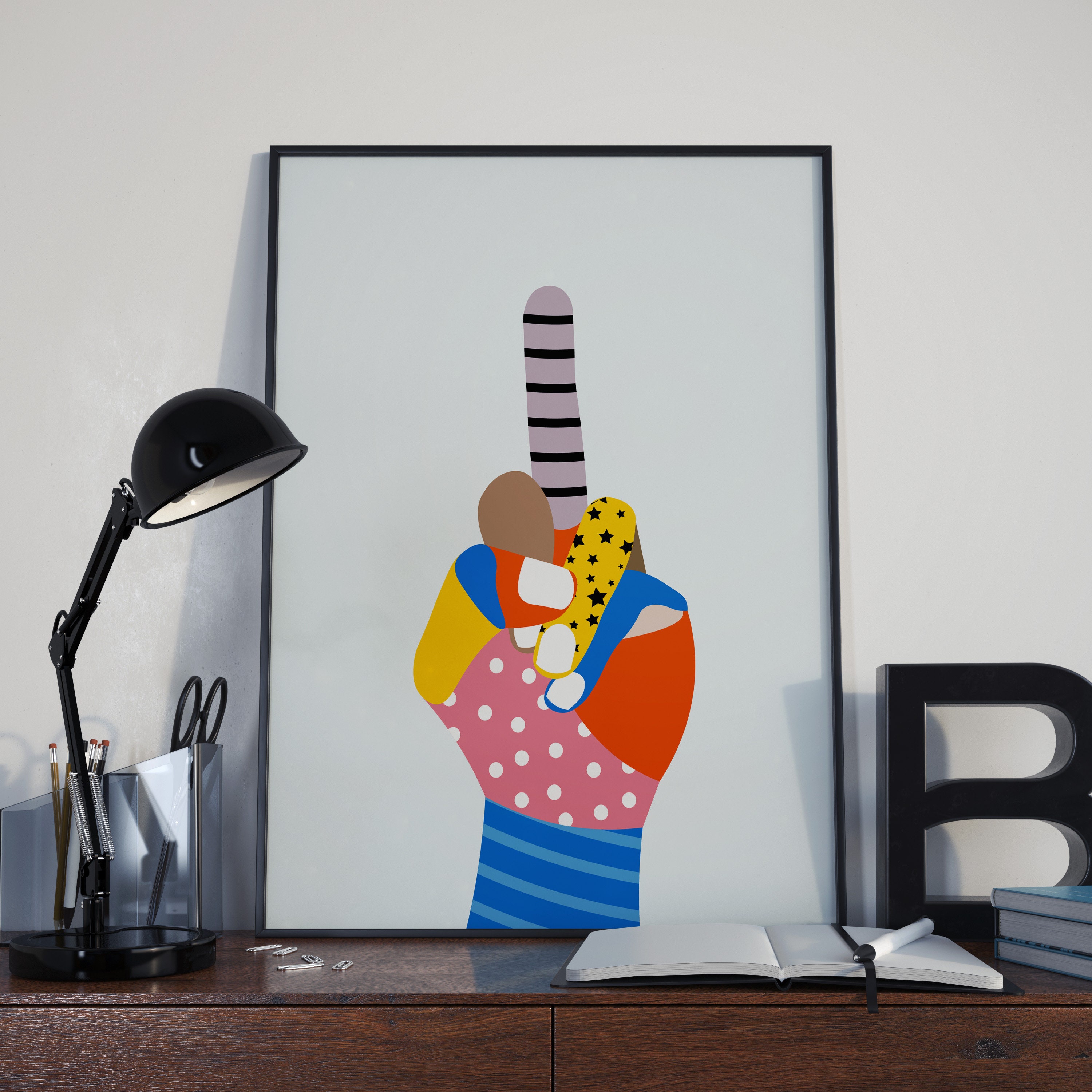 Middle Finger Printable Wall Art – Flipping the Bird Funny Digital ...