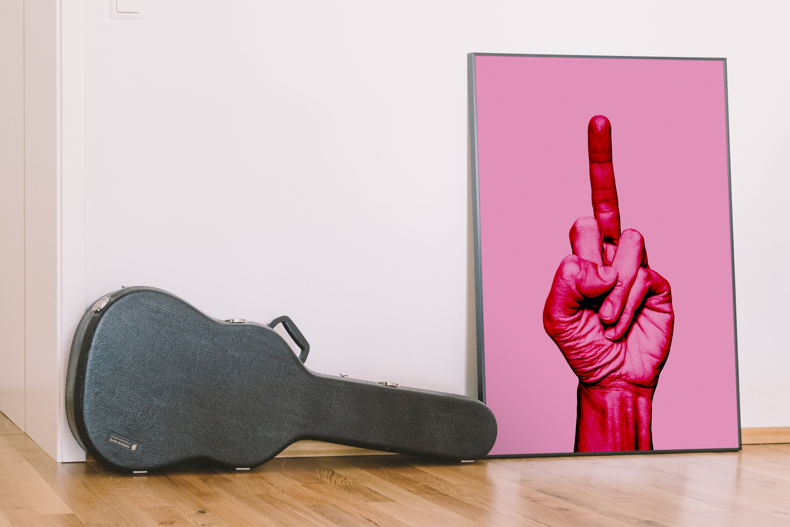 Middle Finger Flipping the Bird PRINTABLE Wall Art Funny | Etsy