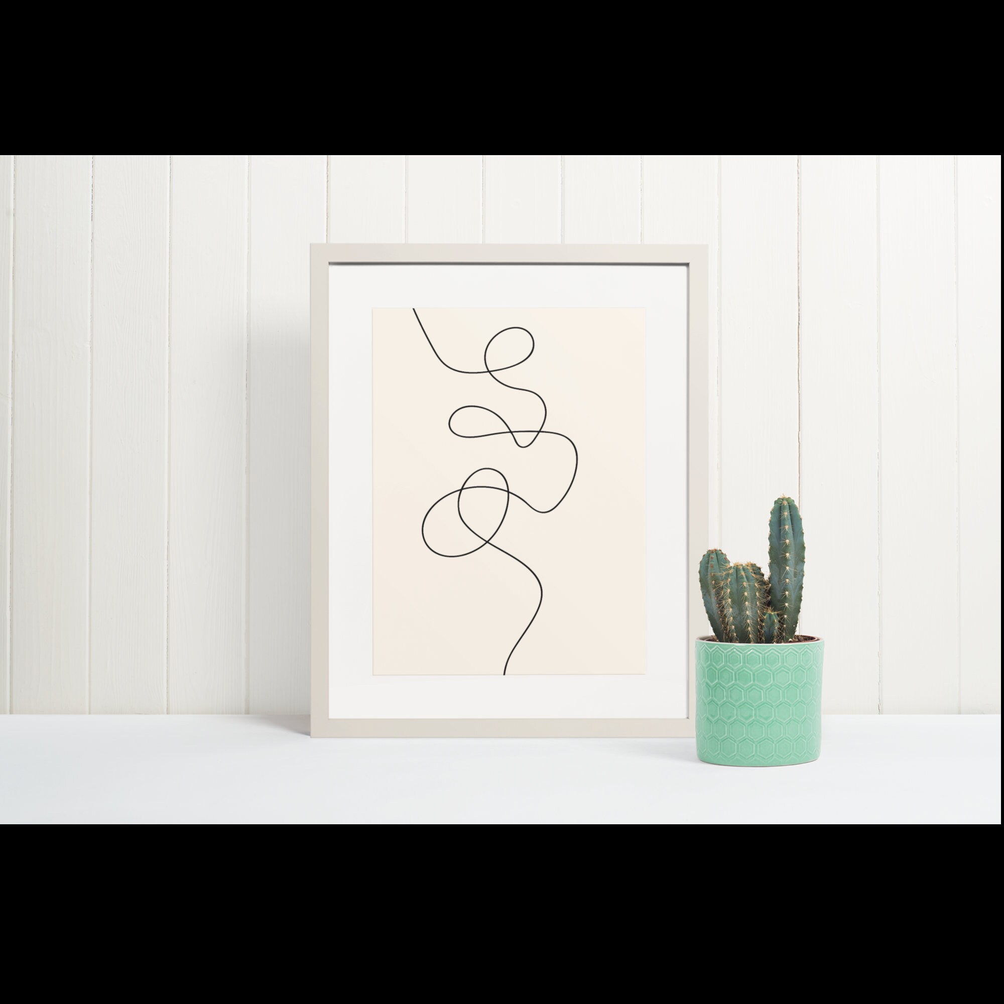 One Line Drawing, Abstract Line Art Print, One Line Art, Downloadable ...