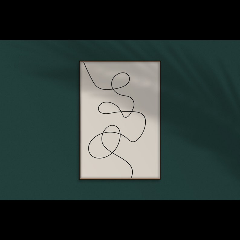 One Line Drawing, Abstract Line Art Print, One Line Art, Downloadable ...