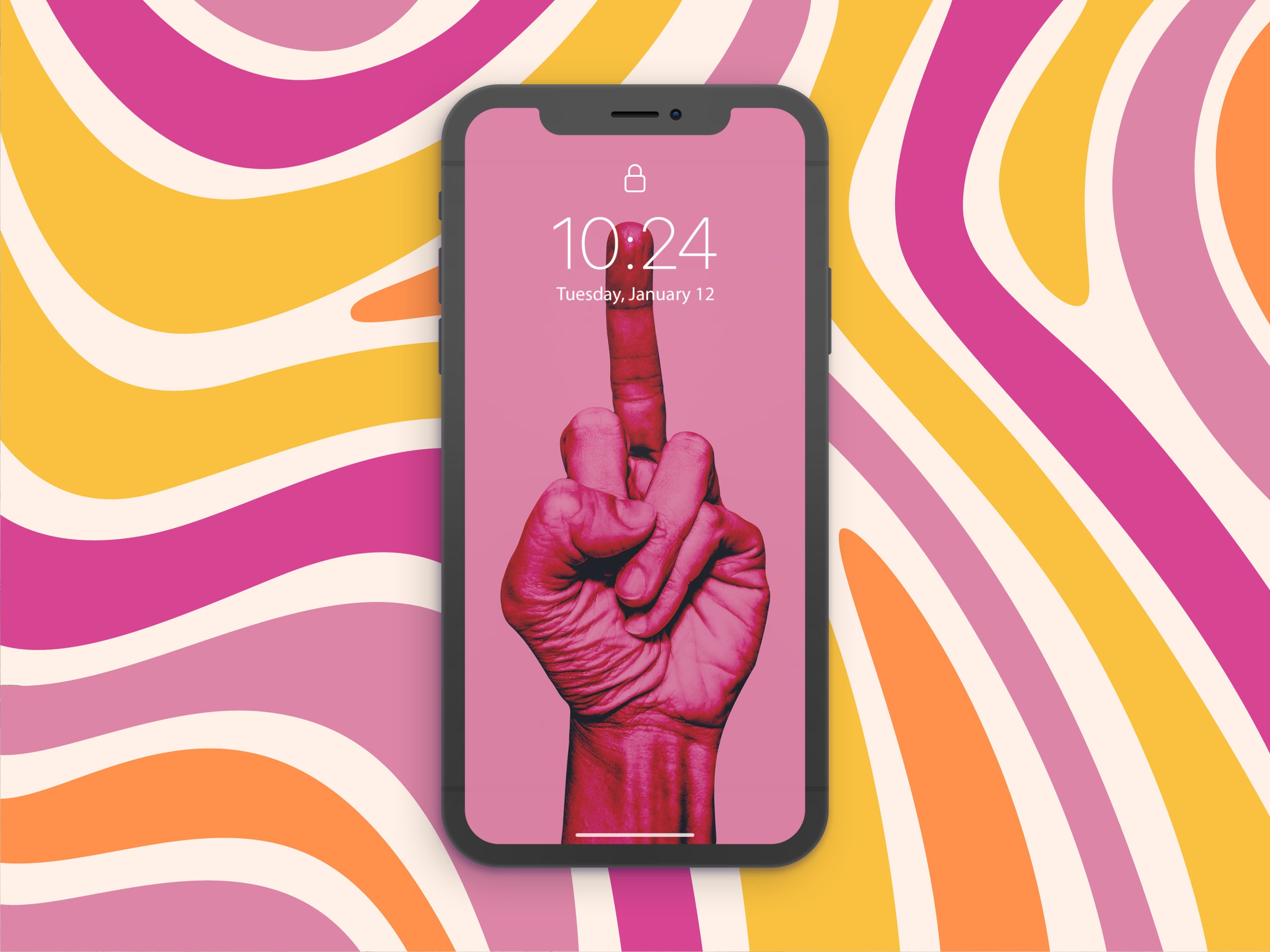 Middle Finger Phone Wallpaper Offensive Wallpaper Middle - Etsy