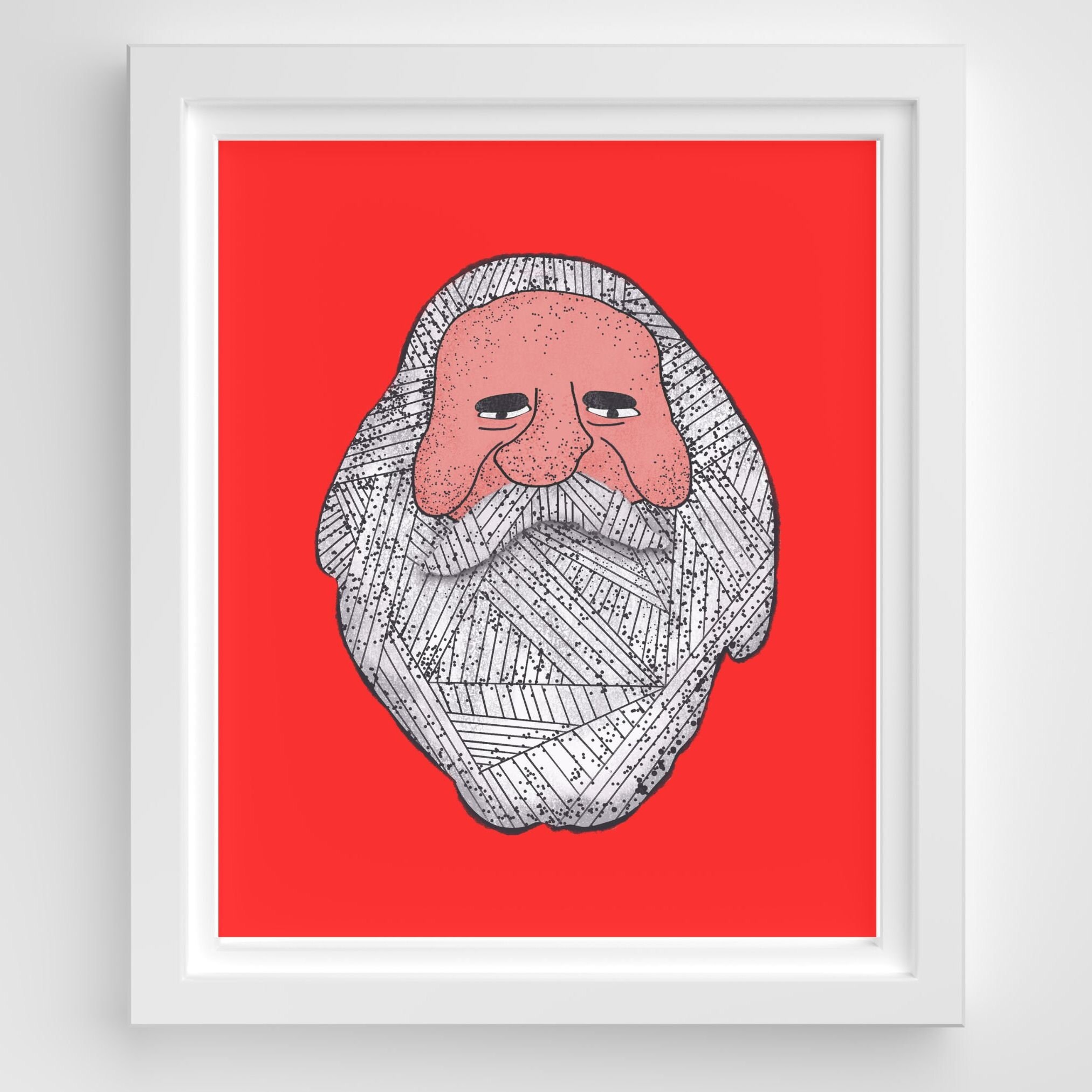 Illustrated Karl Marx Printable Art Karl Marx Wall Art Karl - Etsy