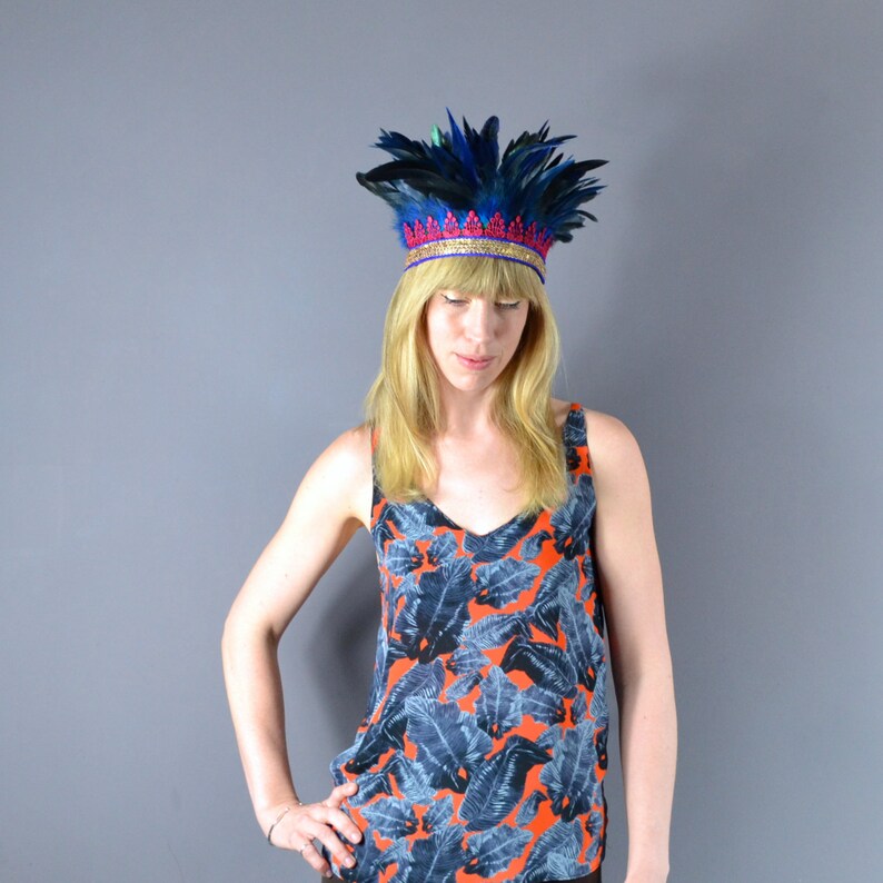 Royal Handmade Feather Crown - Etsy