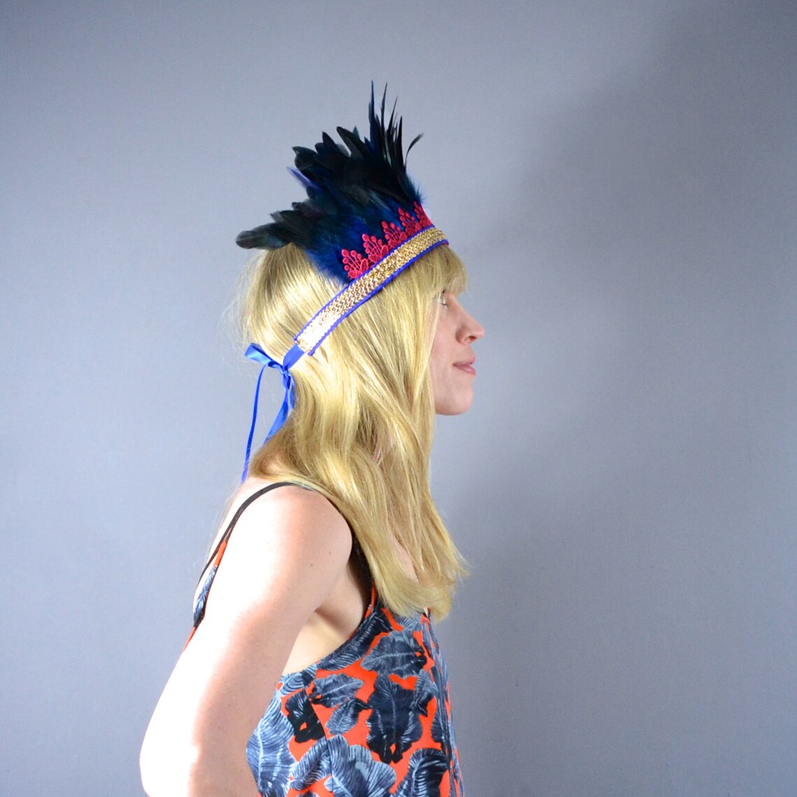 Royal Handmade Feather Crown - Etsy