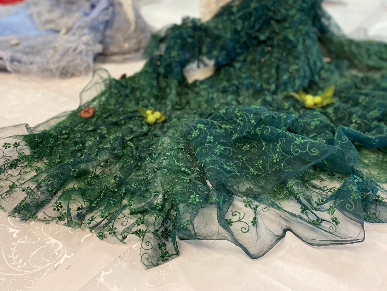 HOLLY & IVY Lace Fairy Jacket Vest Nuno Felted Forest Green - Etsy