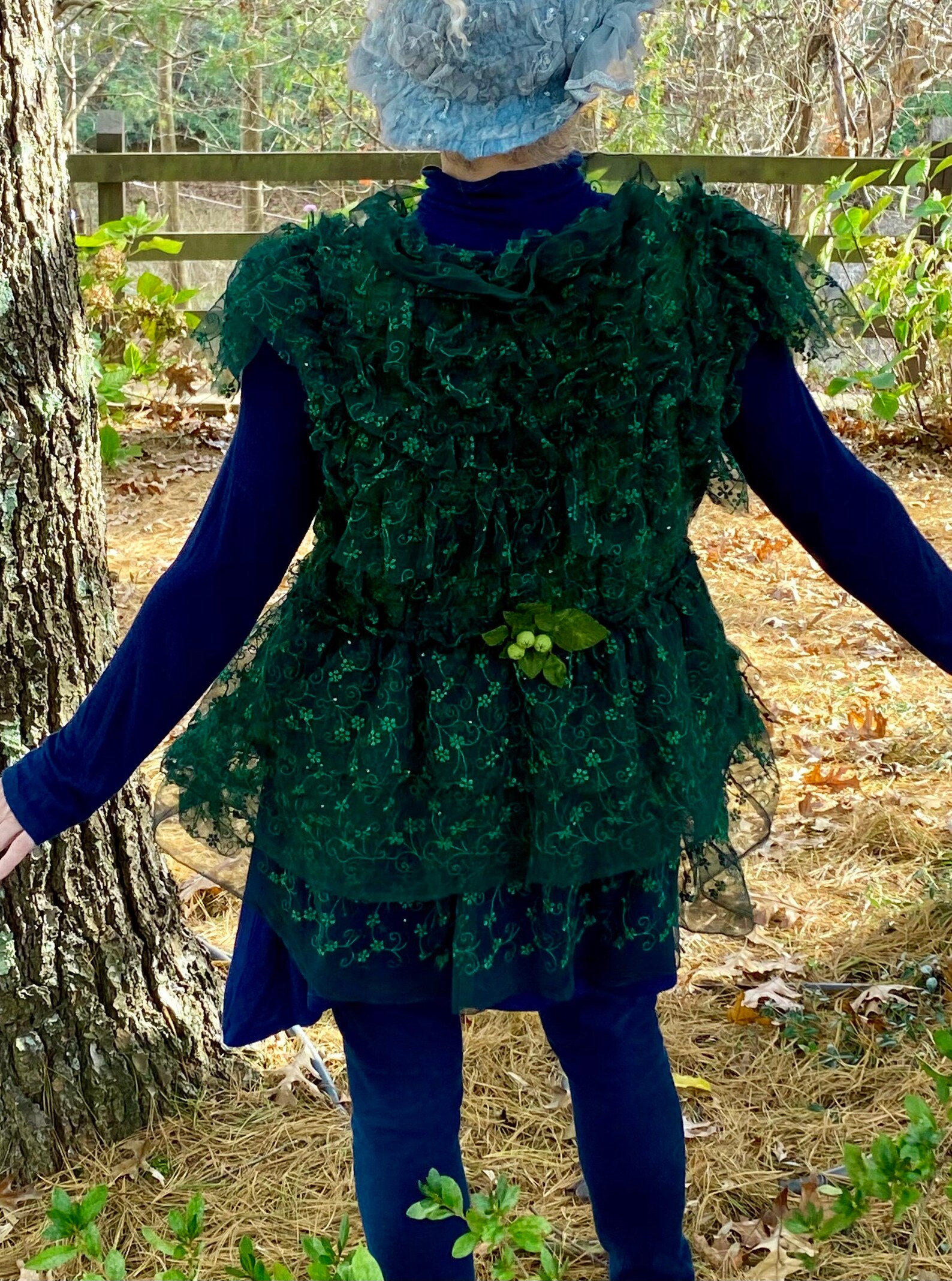 HOLLY & IVY Lace Fairy Jacket Vest Nuno Felted Forest Green - Etsy