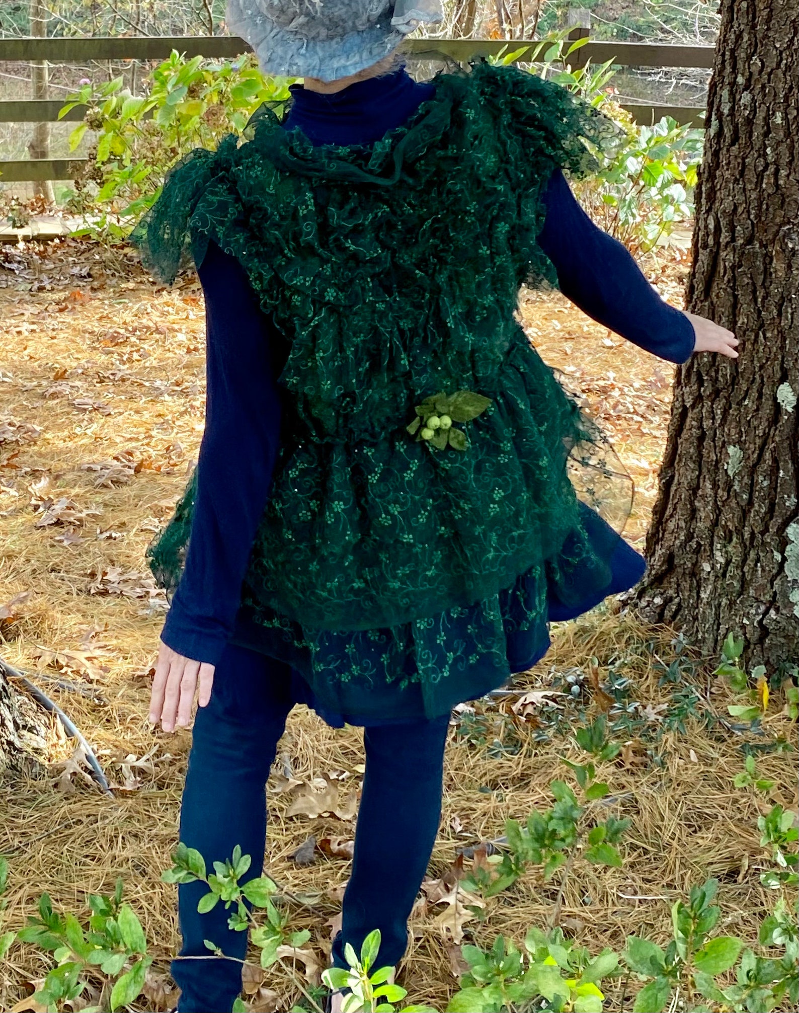 HOLLY & IVY Lace Fairy Jacket Vest Nuno Felted Forest Green - Etsy