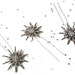 Deco Star Burst Hair Pins, Silver Rhinestone Star Headpiece, Deco ...