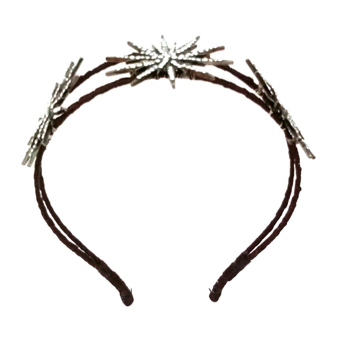Deco Star Crown, Silver Rhinestone Star Headpiece, Deco Bridal ...