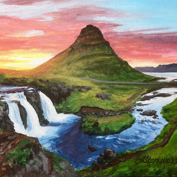 Iceland Painting - Etsy