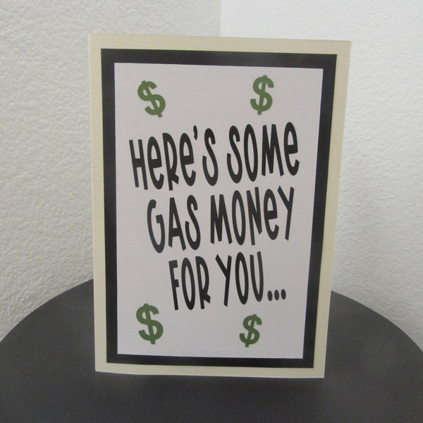 Funny Gas Money Card - Etsy