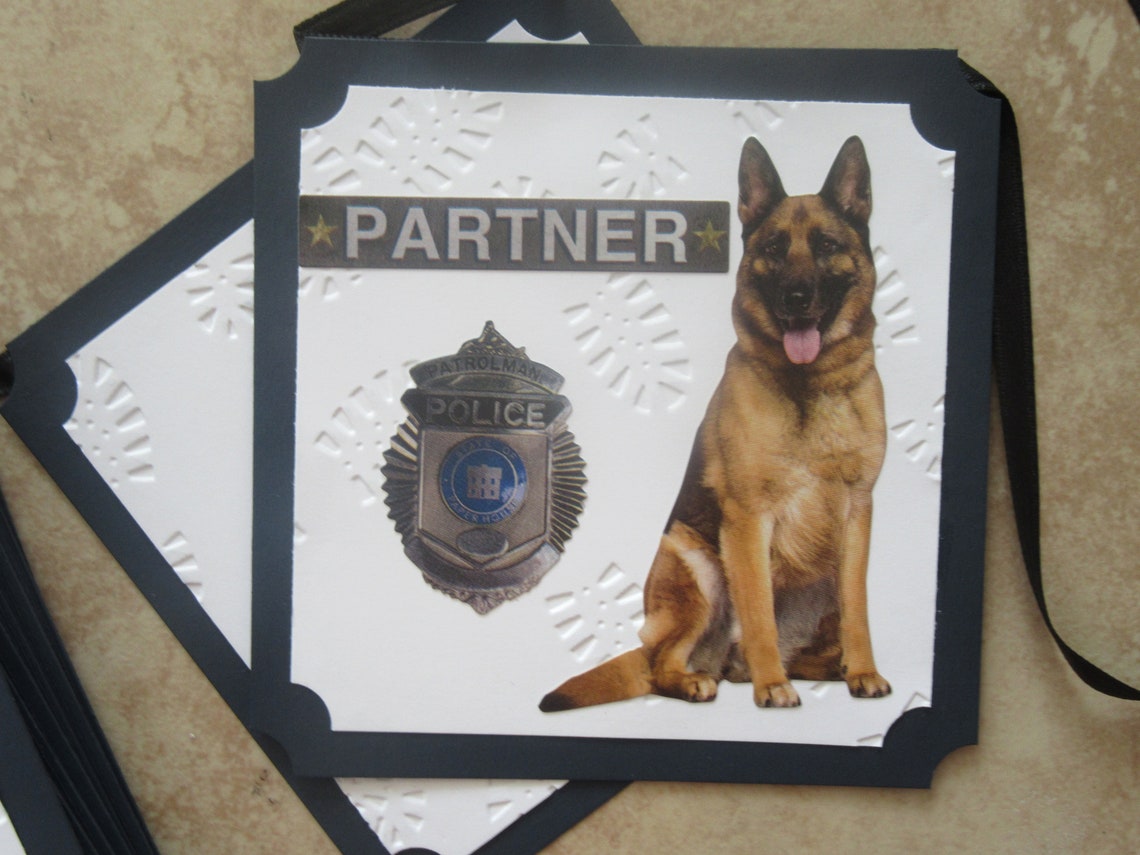 Police K9 Academy Graduation Banner: Navy & Embossed White - Etsy