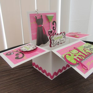 GIRLS Night Out Card* Bachelorette Card* Girls Night Out Box Card ...