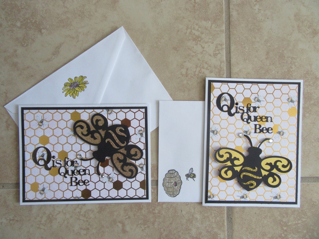 Queen Bee Greeting Card Queen Bee Card Queen Bee Bee Card - Etsy