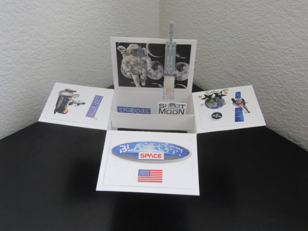 Astronaut Card Space Pop-up Card Space Card Space Fan Card Astronaut ...