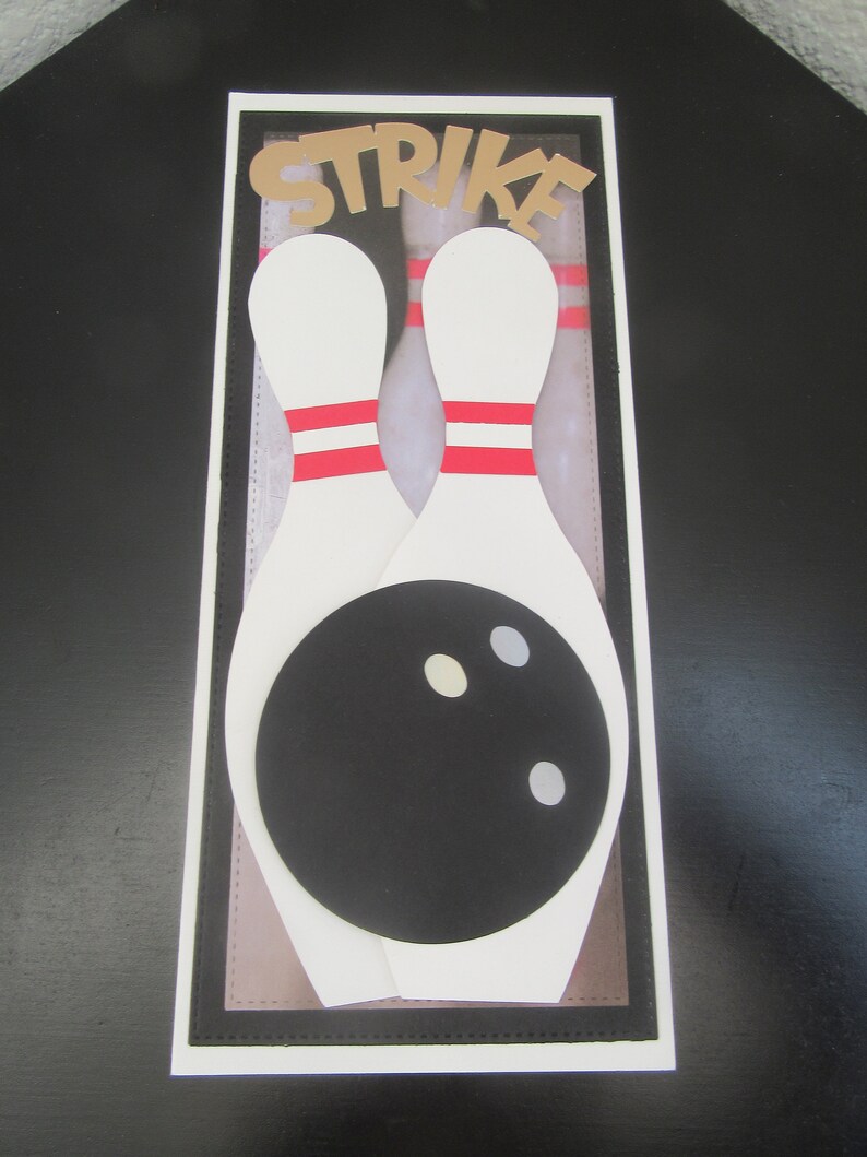 Bowling Card Bowling Theme Cards Bowling Cards Bowling - Etsy