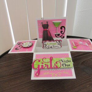 GIRLS Night Out Card* Bachelorette Card* Girls Night Out Box Card ...