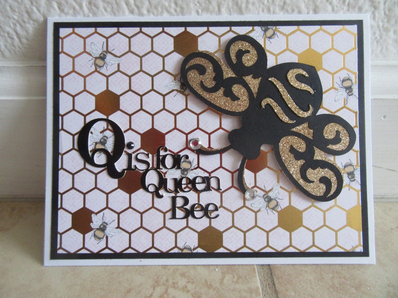 Queen Bee Greeting Card Queen Bee Card Queen Bee Bee Card - Etsy