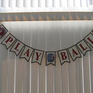 Baseball Banner* Vintage Theme Play Ball Baseball Banner* Play Ball ...