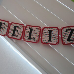 7PC Birthday Banner* Feliz Cumpleanos Party Set* Spanish Birthday ...