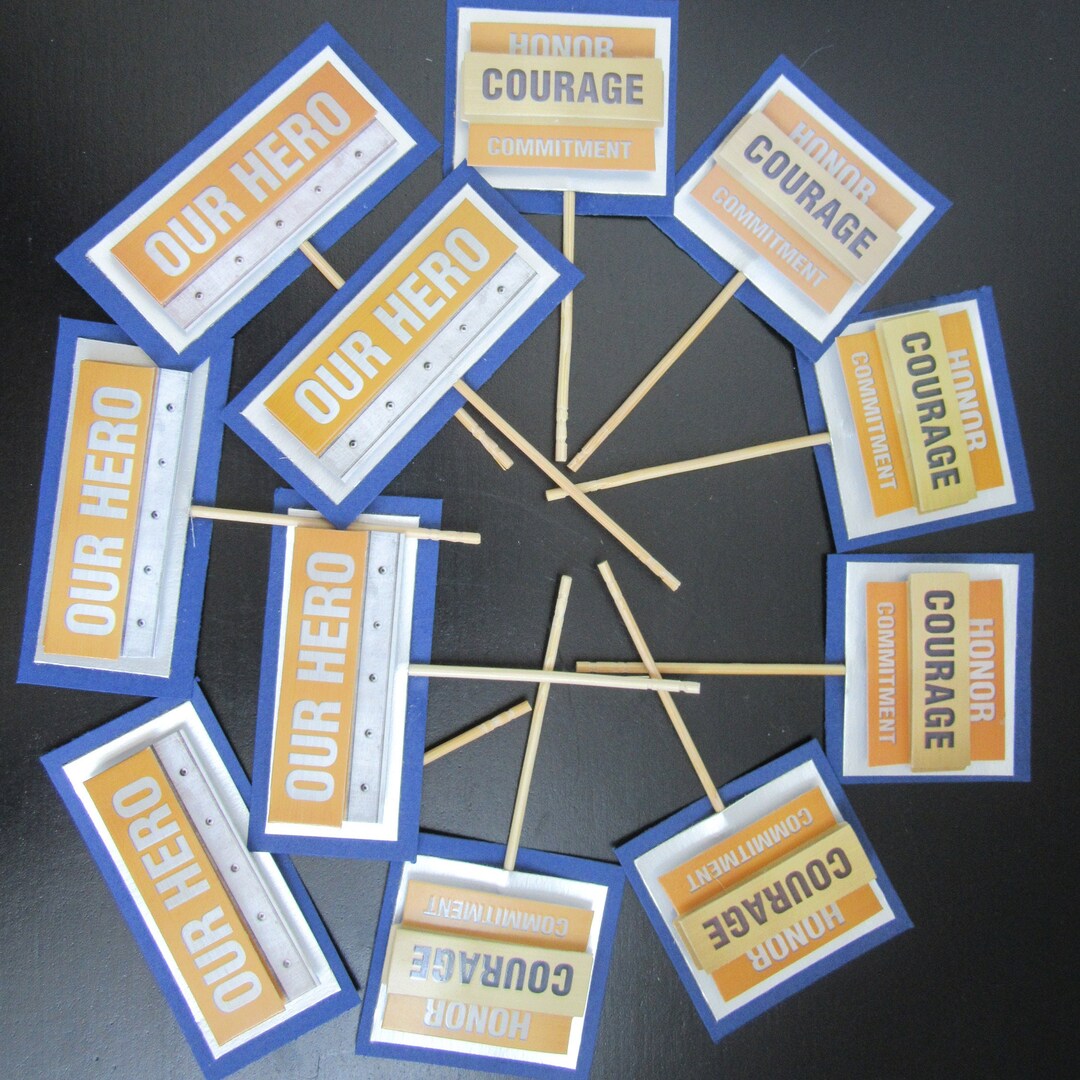 Marine Cupcake Toppers: Homecoming, Deployment, Birthday (12PC) - Etsy