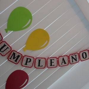 7PC Birthday Banner* Feliz Cumpleanos Party Set* Spanish Birthday ...
