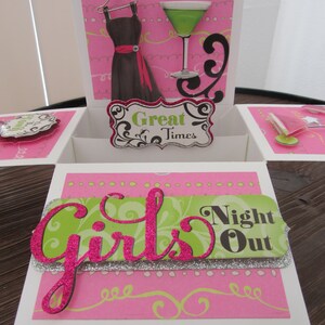 GIRLS Night Out Card* Bachelorette Card* Girls Night Out Box Card ...