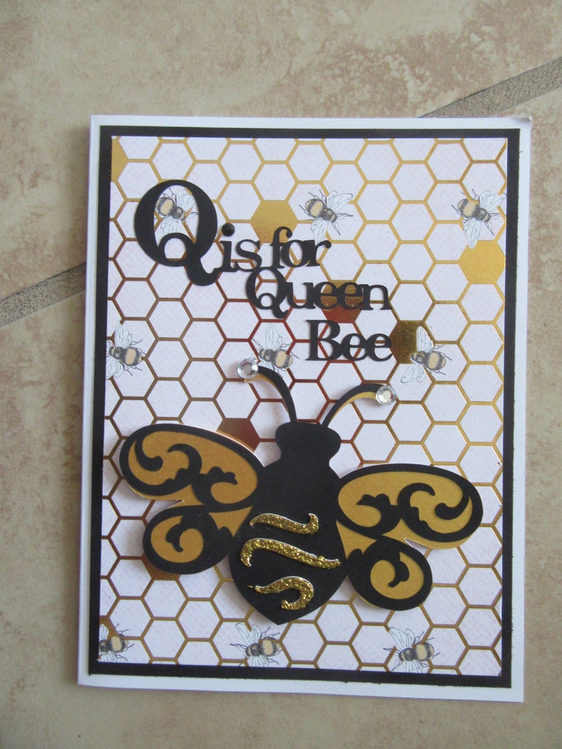 Queen Bee Greeting Card Queen Bee Card Queen Bee Bee Card - Etsy