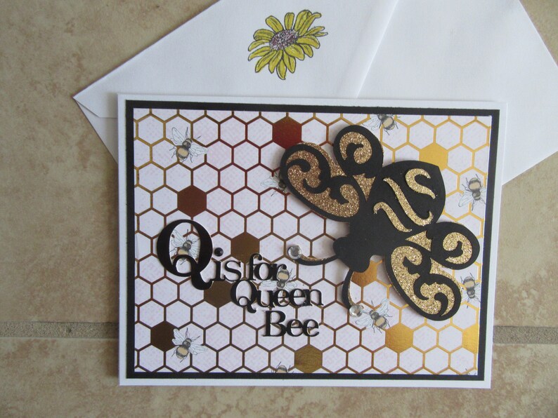Queen Bee Greeting Card Queen Bee Card Queen Bee Bee Card - Etsy
