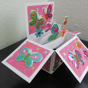 Butterfly Box Card Butterfly Cards Box Card With Butterflies Butterfly ...