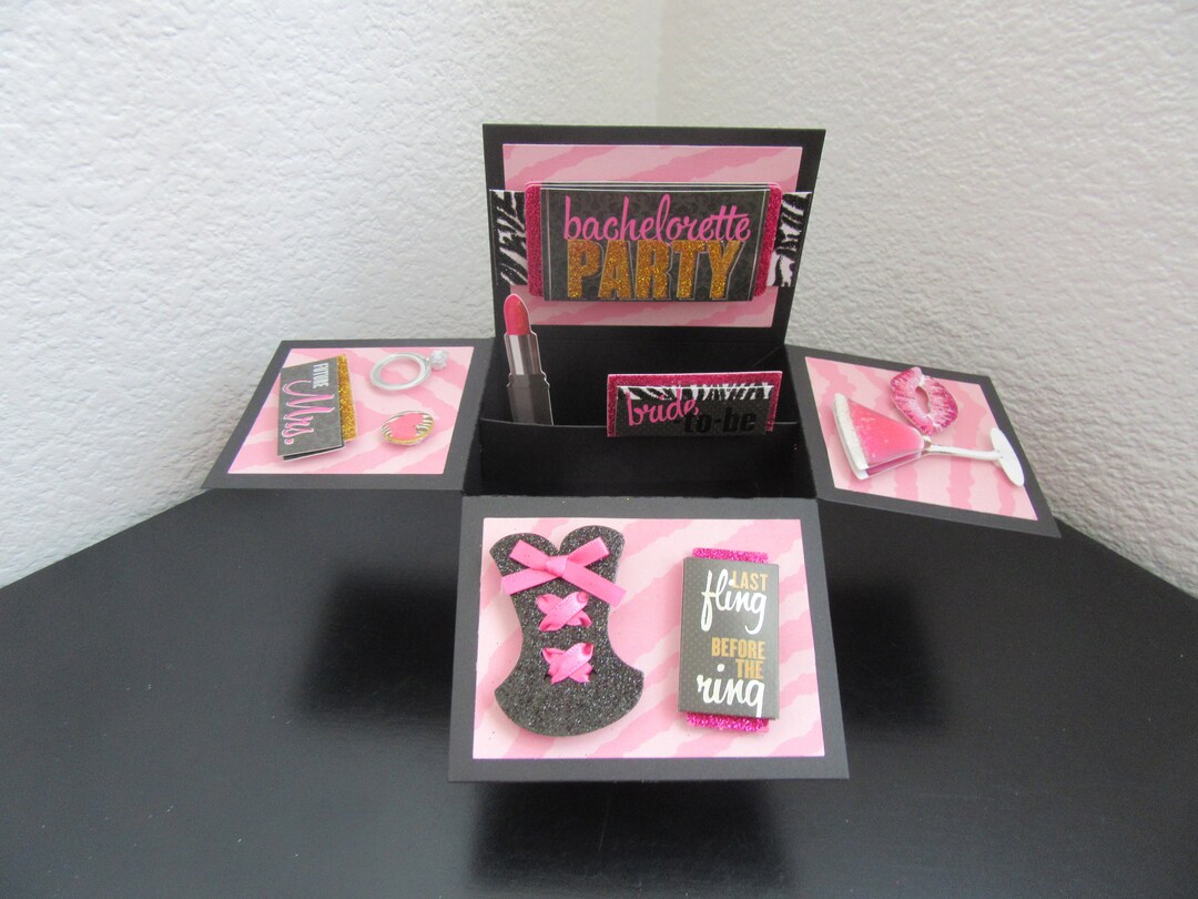 Bachelorette Party Box Card: Bride-to-be Celebration - Etsy