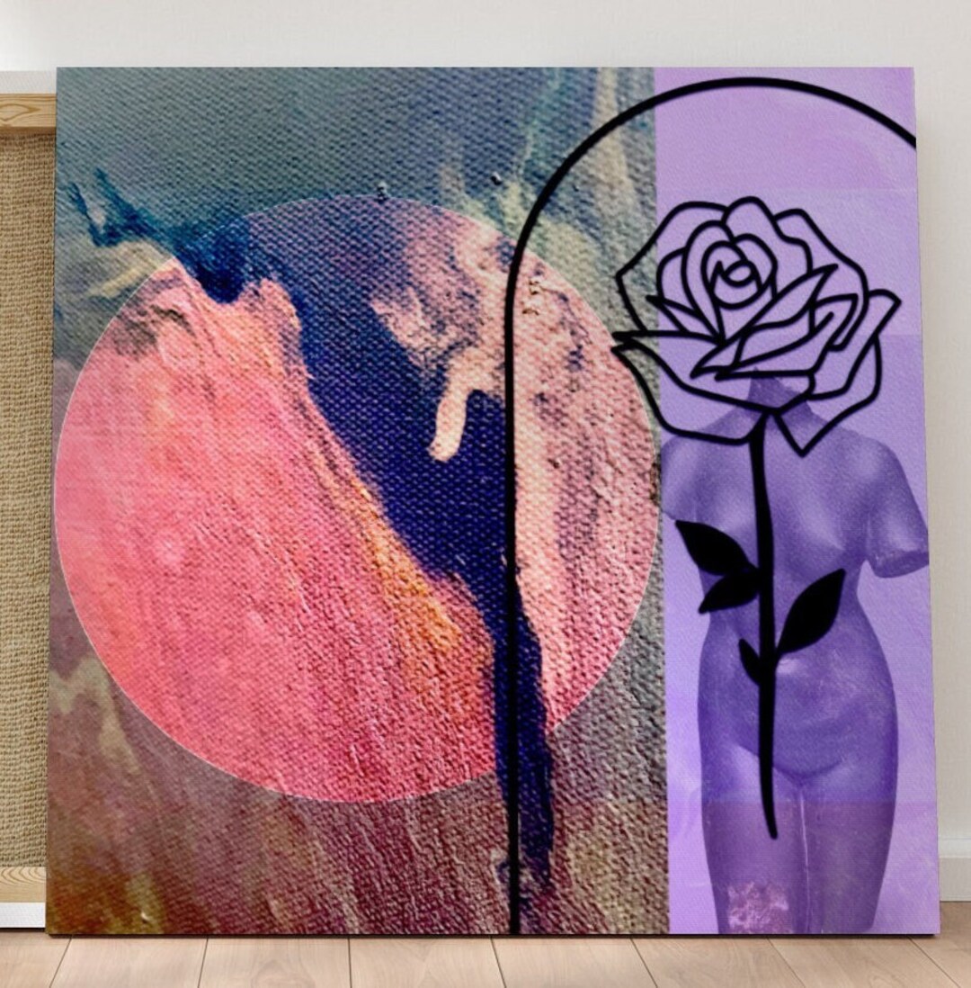 Dripping Eros: Venus Zodiac Abstract Painting on Canvas LIMITED EDITION ...