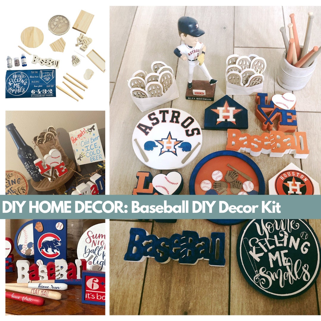 Baseball Tiered Tray Decor Set BONUS Double Wood Kit Baseball Decor - Etsy
