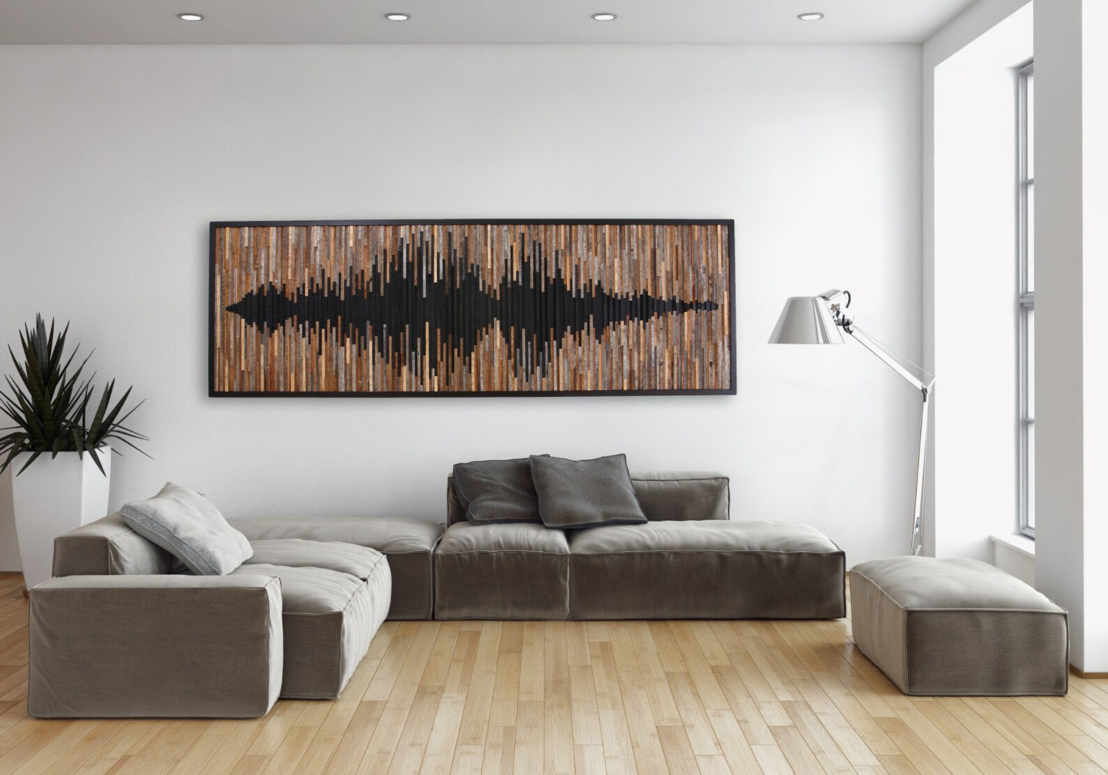 Soundwave Wood Sculpture Abstract Sound Wave Wall Art - Etsy