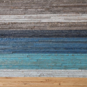 Reflection Beach, Set of 2 Reclaimed Wood Wall Arts, Wood Wall Art ...
