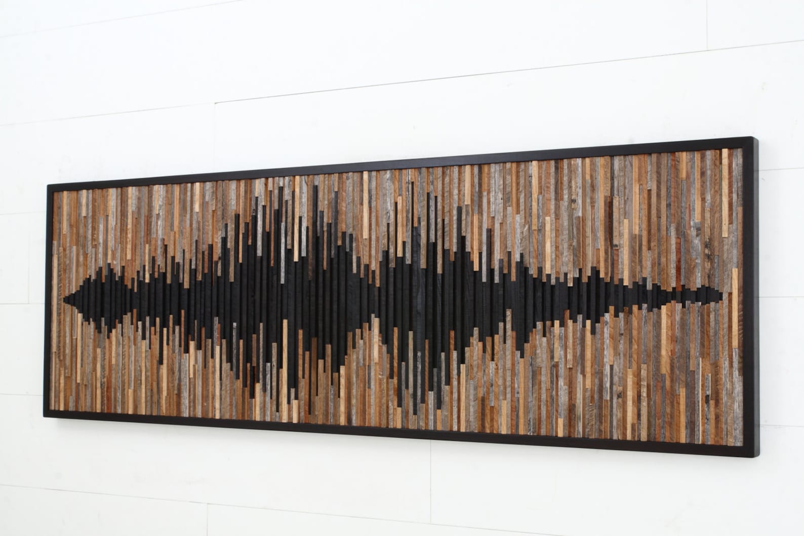 Soundwave Wood Sculpture Abstract Sound Wave Wall Art - Etsy