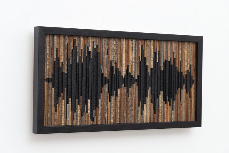 Soundwave Wood Wall Art Custom Sound Waves you Make It - Etsy