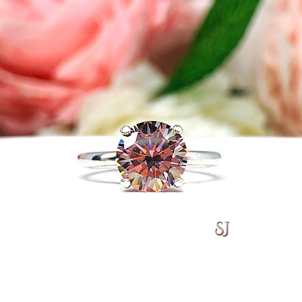 Pink Cz Ring - Etsy
