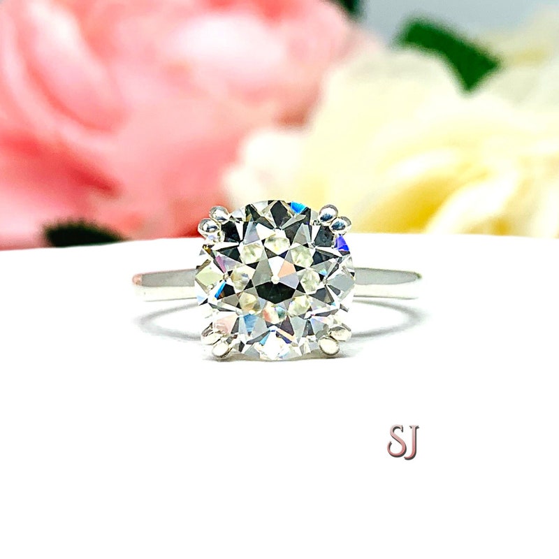 Cz Engagement Ring - Etsy