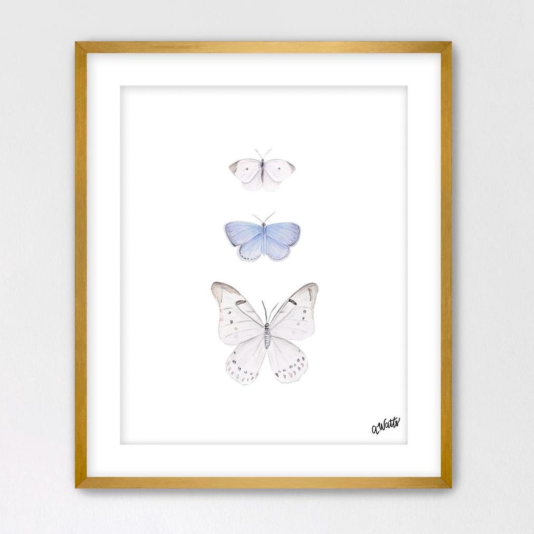 Butterfly Pick & Choose Watercolor Art Print, Custom Mother’s Day ...