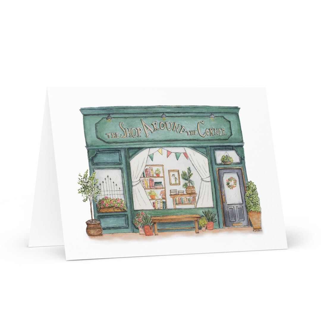 Shop Around the Corner Greeting Cards Blank - Etsy