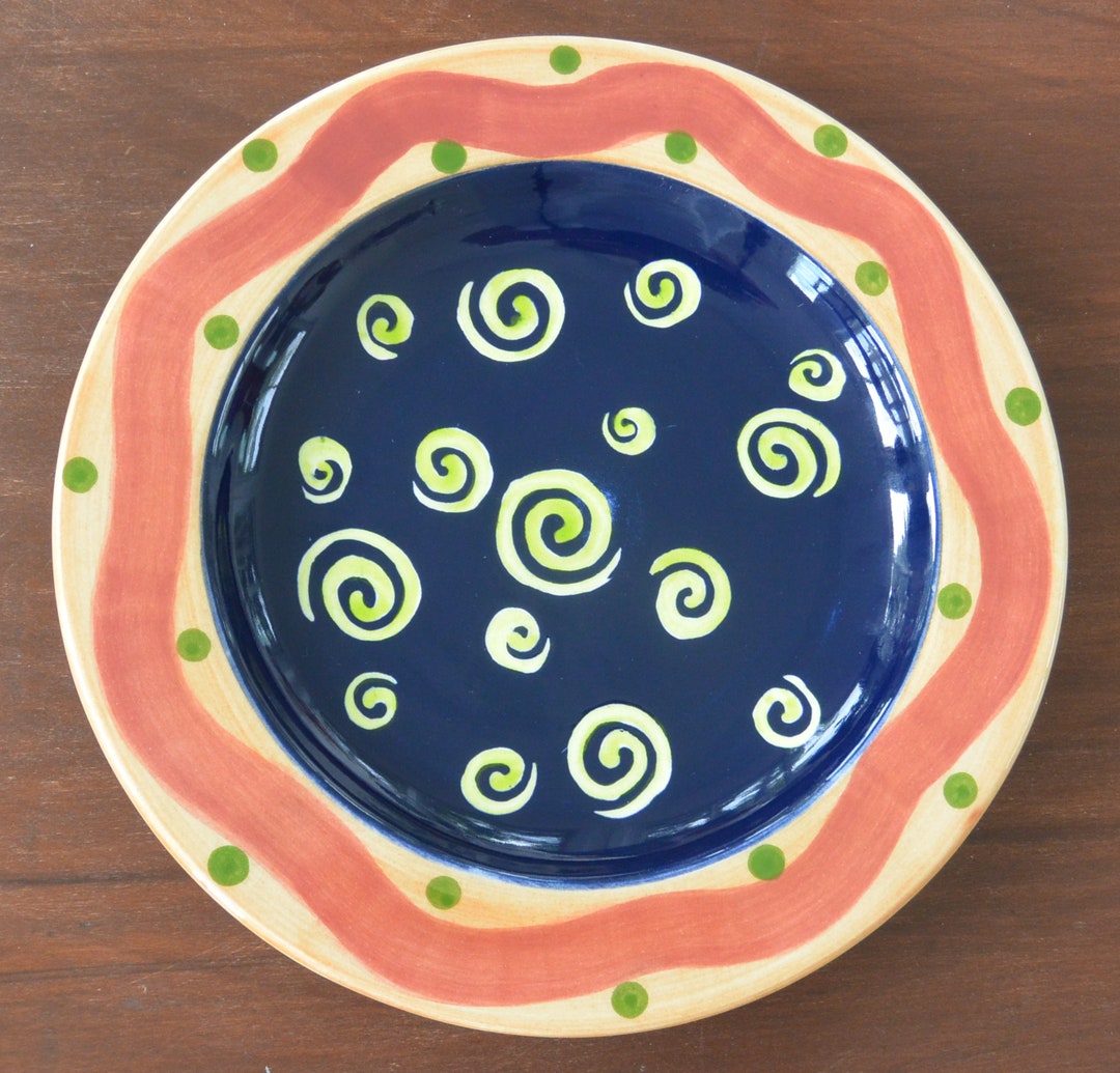 SALE! Laurie Gates Plate - MOD, Multi Color, Great Home Decor/use ...