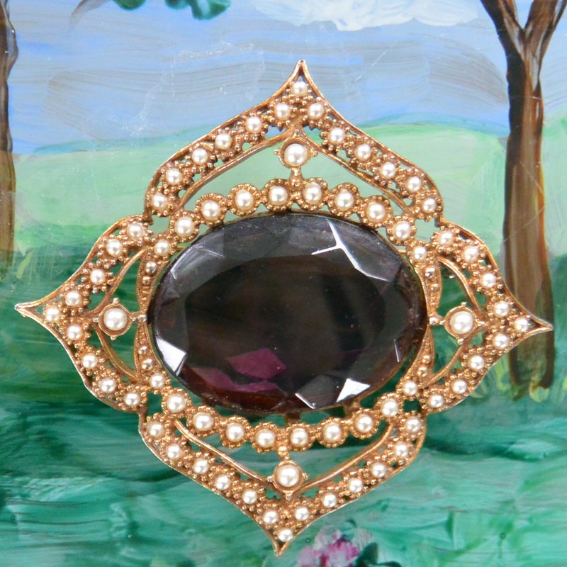 Alexandrite Brooch - Etsy