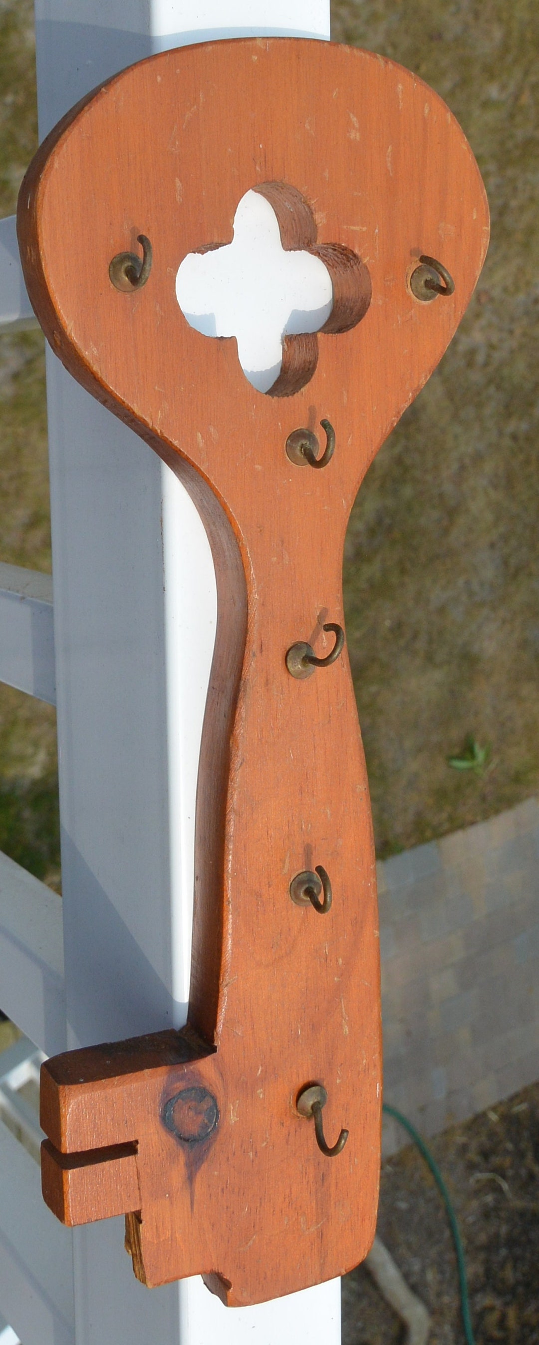 SALE! Cornwall Wood Keys Holder - Hallmarked, Handmade, 13", Holds 6 ...